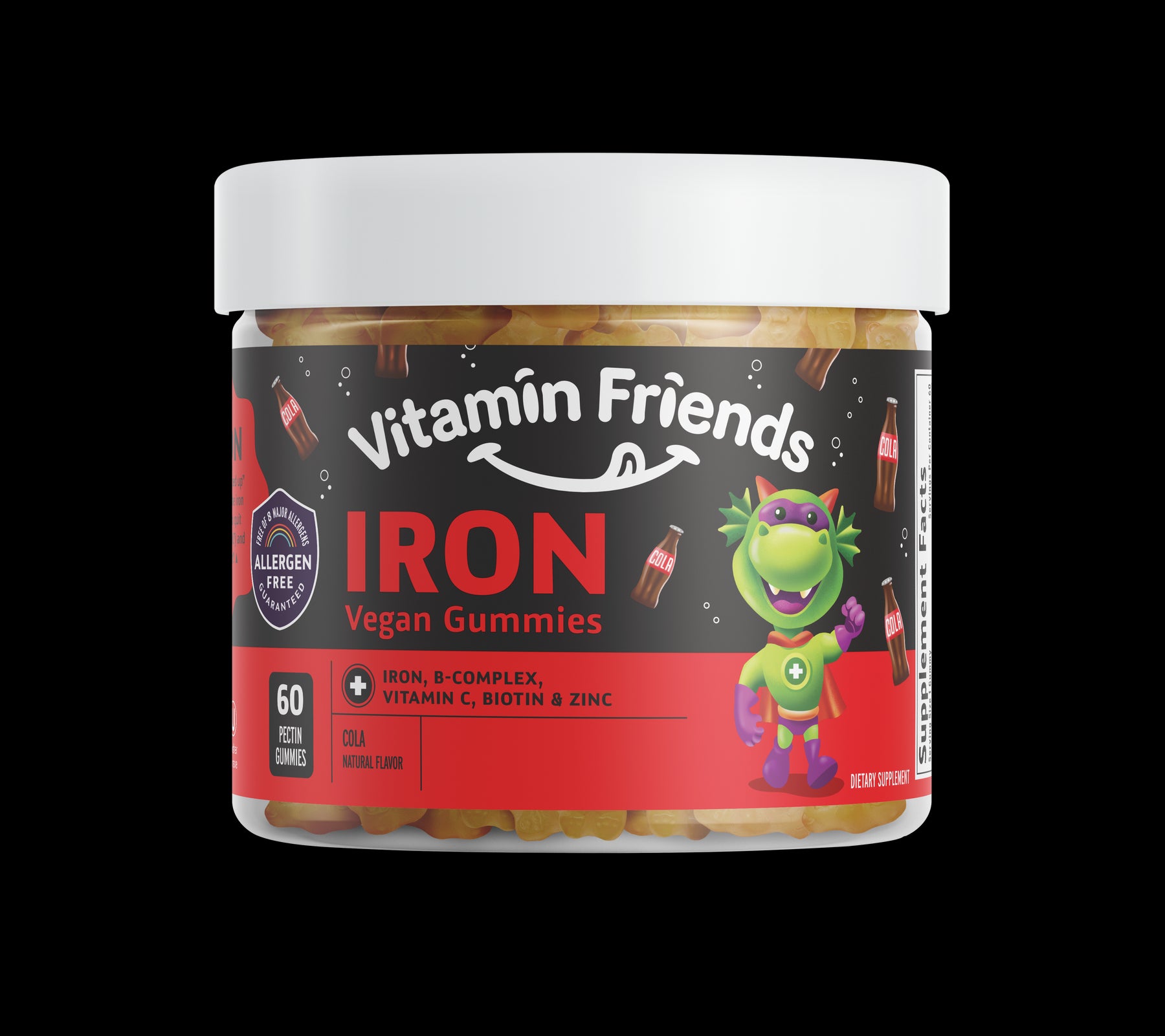 Vitamin Friends Kids Vegan Iron Gummies