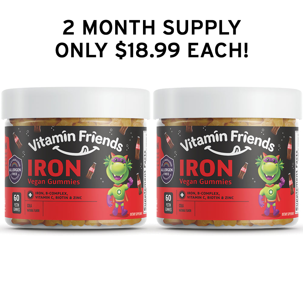 Vitamin Friends Kids Vegan Iron Gummies