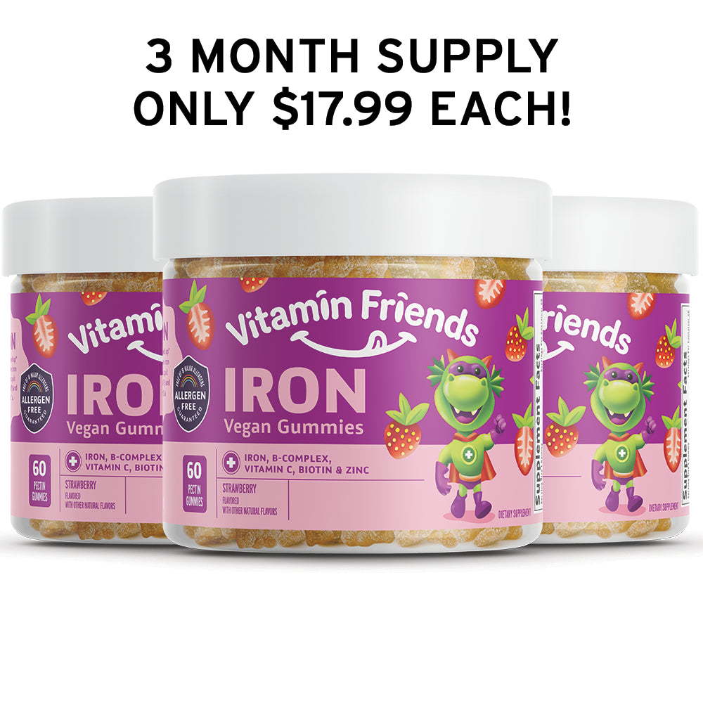 Vitamin Friends Kids Vegan Iron Gummies